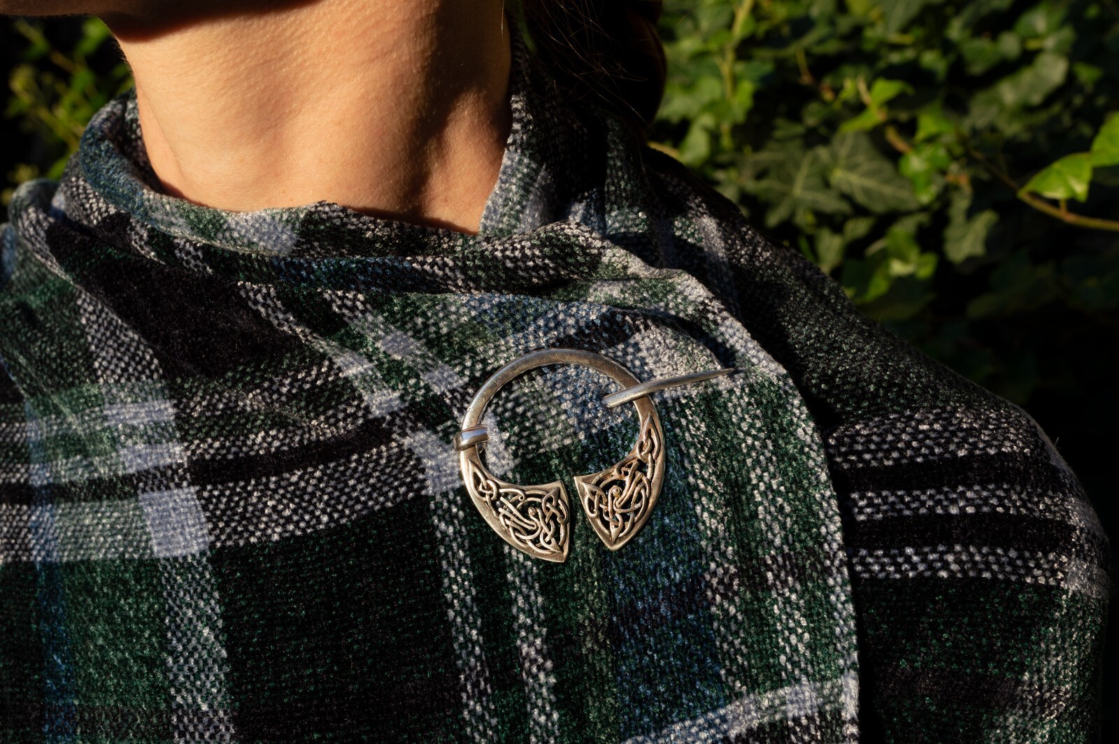 Irish Birds silver Brooch, Handmade penannular brooch, celtic style ...