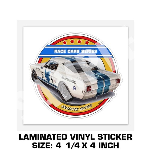 RACE CARS SERIES 1965 SHELBY R COLLECTOR EDITION - VINTAGE RACING-DECAL ...
