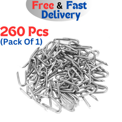 Steel Wire Fencing Staples 260Pcs Wire Staples Galvanized Fencing ...