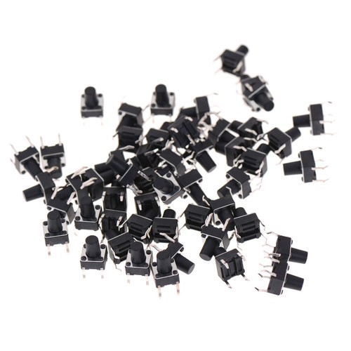 50X 6*6*8mm Tactile Push Button Switch Tact Switch Micro Switch 4-Pin ...