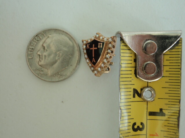 USA FRATERNITY PIN KAPPA PI ALPHA. MADE IN GOLD 10K. MARKED . 547 | eBay