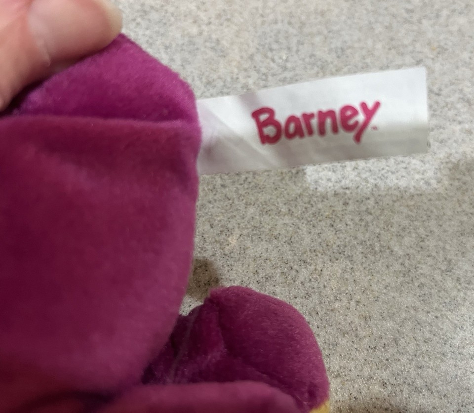 Barney The Purple Dinosaur 7" Bean Plush 1997 Gund Nice | eBay