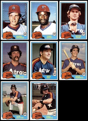 1981 Topps Traded Houston Astros Team Set 7.5 - NM+ 6432785 | eBay