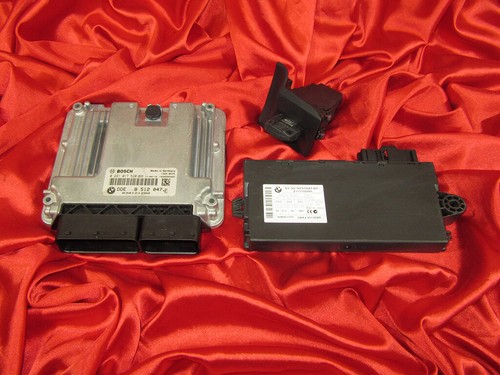 BMW E90 E91 3 series 2.0d N47N DIESEL ENGINE ECU SET DDE CAS3 IGNITION ...