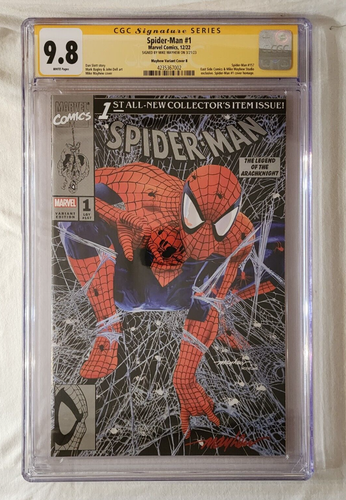 SPIDER-MAN #1 (2022) CGC SS 9.8 Mike Mayhew Signed- Silver Homage Ltd ...