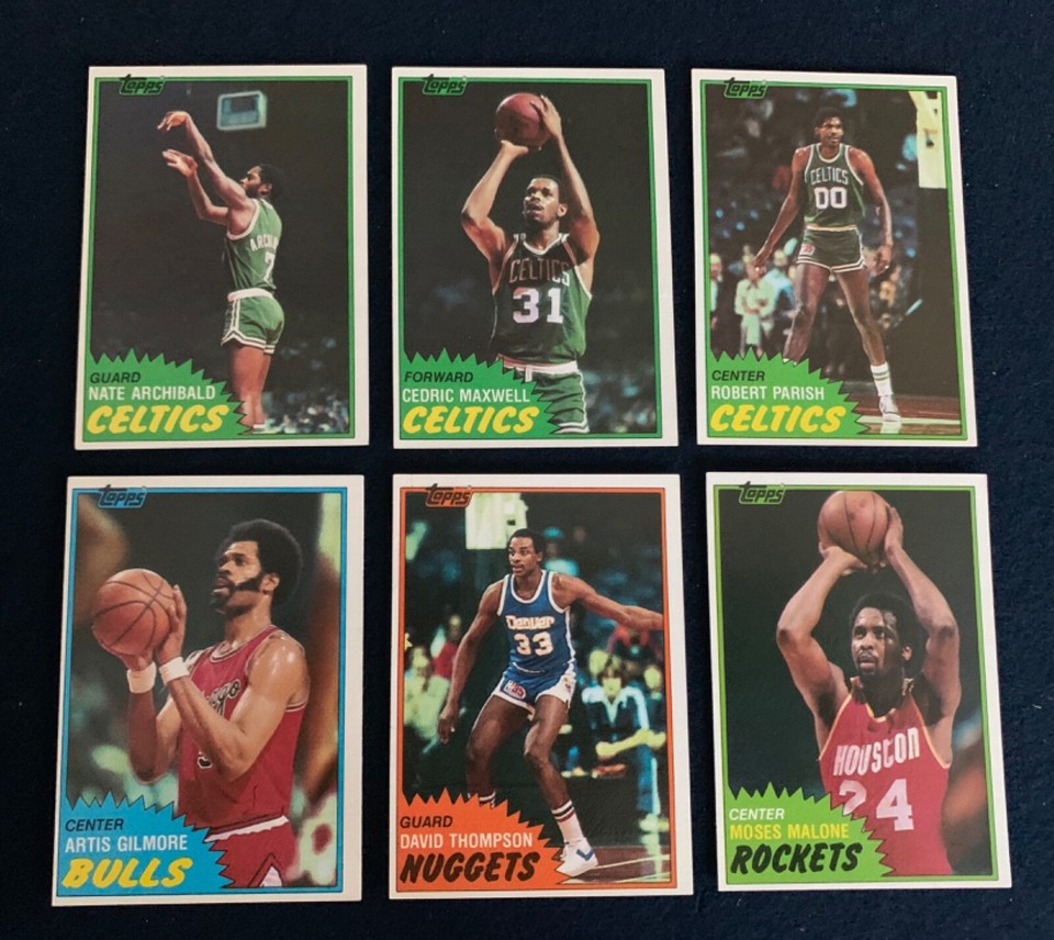1981 TOPPS BASKETBALL 188/198 CARD SET w/ EAST, WEST, MIDWEST SHARP ...