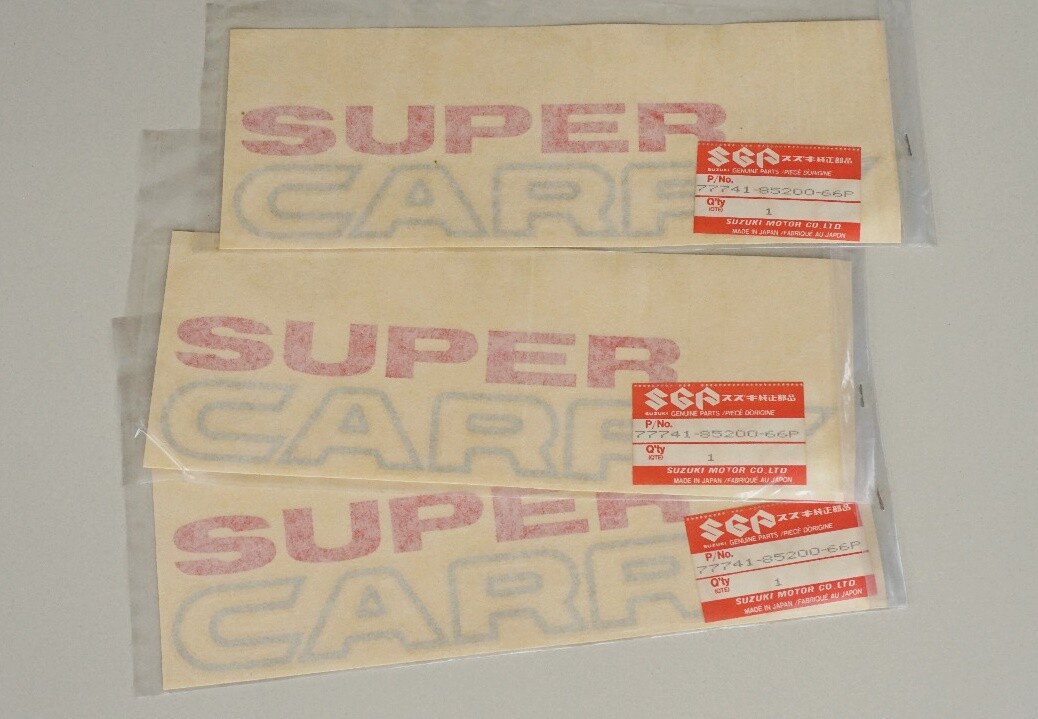 GENUINE SUZUKI CARRY SUPER CARRY DECAL STICKER EMBLEM 1 PCS | eBay