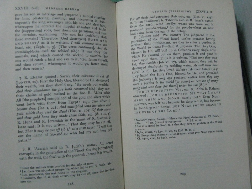 10 Volume Midrash Rabbah In English Translation Full Set With Notes ...