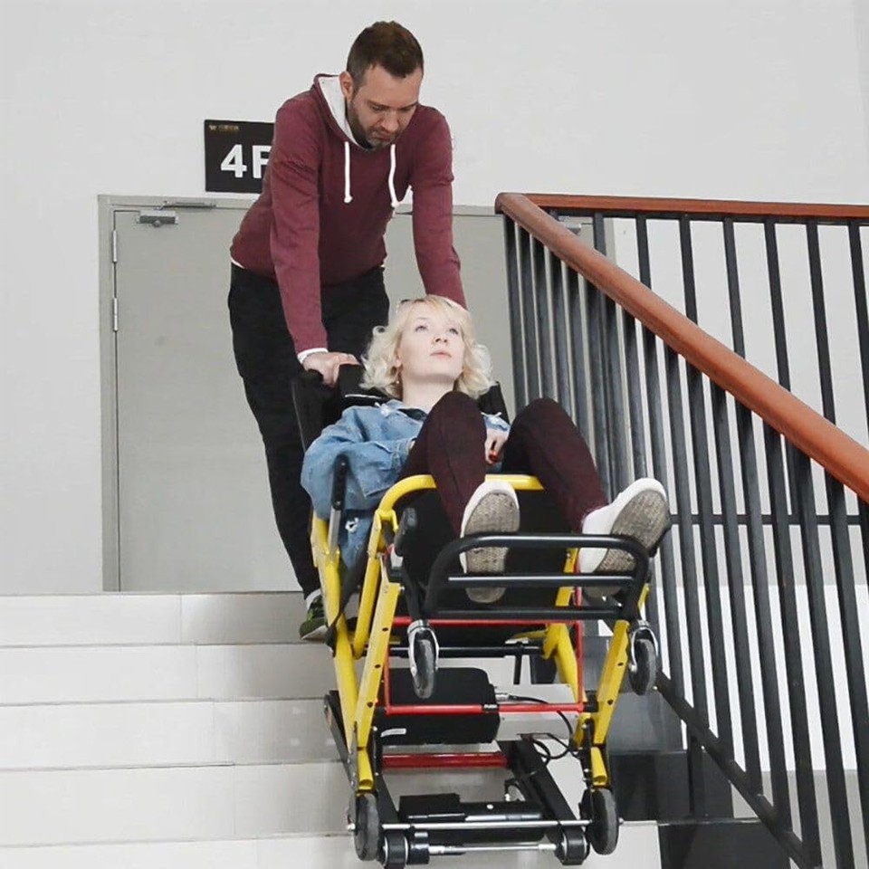 Portable Elderly Stair Lifting Climbing Foldable Wheelchair Chair Stair ...