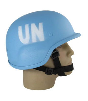 UN HELMET United Nations Peacekeepers Blue Militar REPRODUCTION | eBay