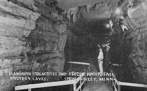 MAMMOTH STALACTITES Spring Valley Minnesota Mystery Caves UDB c1905 ...