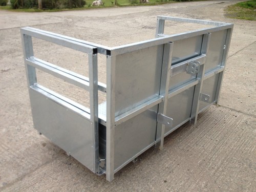 6FT Galvanised 3 Point Link Tractor Stock Box with Metal Floor Price ...