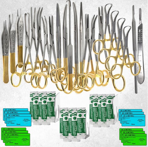 German Stainless 122 Pcs General Surgery Spay Pack Veterinary Canine ...
