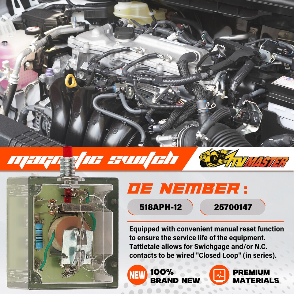 For Murphy Tattletale Switch Shunt Tripping 25700147 Marine Engine ...