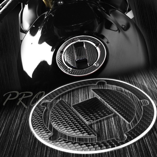 3D 8" Perforated Black Tank Pad+Fuel Cap Cover for 2004-2017 GSXR-600 ...
