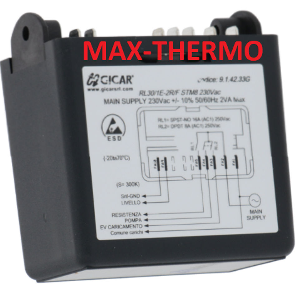 GICAR RL30/1E- 2R/F COD 9.1.40.56G 230V FOR Ascaso, CoffeeQueen, Crem ...
