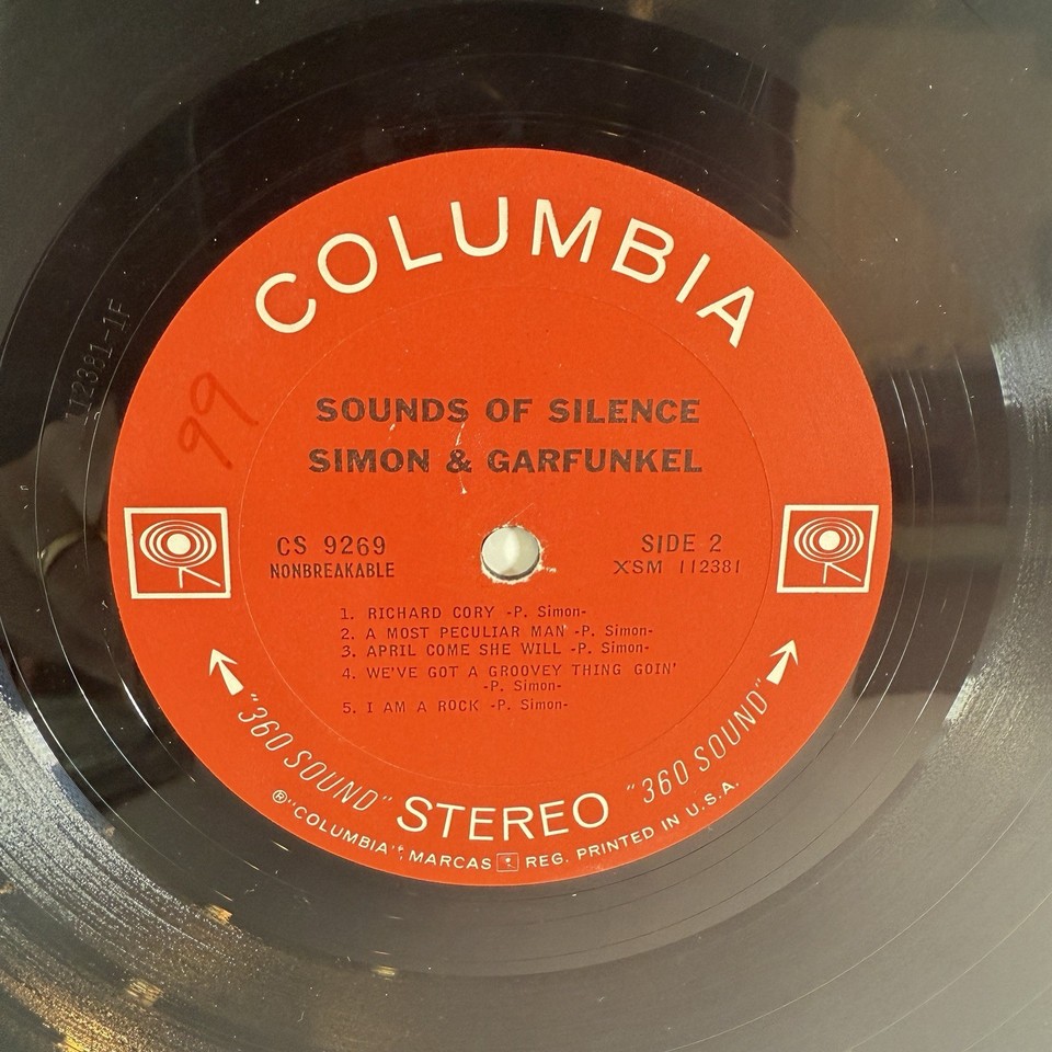 Simon & Garfunkel Sounds of Silence Vinyl LP 2-Eye Label - Stereo EX/VG ...