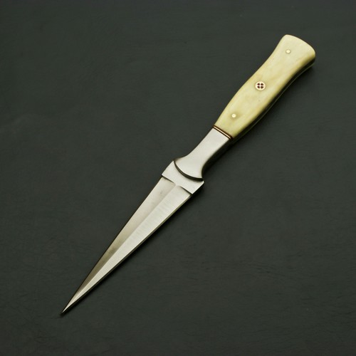 CUSTOM HAND MADE D2 STEEL BLADE CUSTOM CAMEL BONE DAGGER HUNTING ...