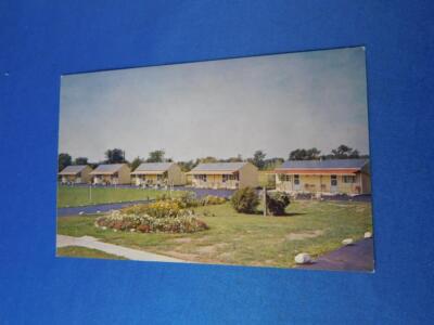 FRIENDLY MOTEL POSTCARD ROCHESTER NEW YORK ADVERTISING TV IN ROOM ...