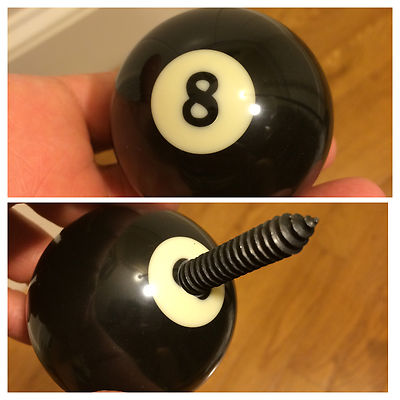 # 8 pool ball Knob Cane Walking Stick Handle Heavy threaded | eBay