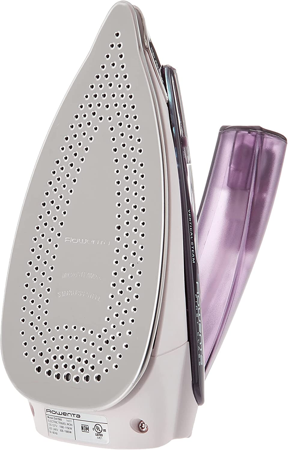 Rowenta DA1560 Travel-Ready 1000-Watt Compact Steam Iron Stainless ...