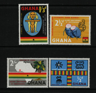Ghana, Sc #42-45, MNH, 1959, MAP, FLAG, INDEPENDENCE, HI-C | eBay UK
