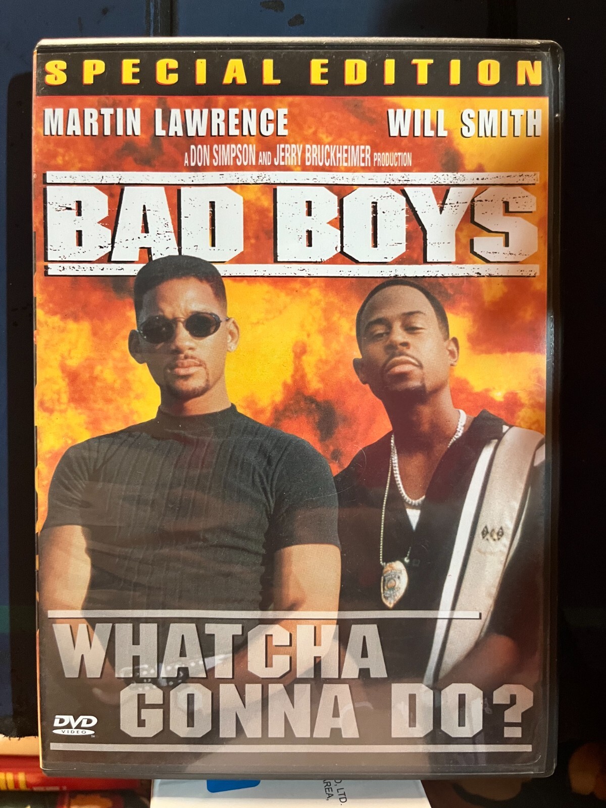 Bad Boys DVD BADBOYS PART 1 MOVIE Martin Lawrence, Will Smith TEA LEONI ...