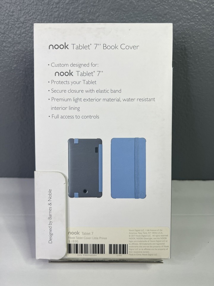 Nook Tablet 7" Book Cover - Le Petit Prince - Blue with Elastic Band ...