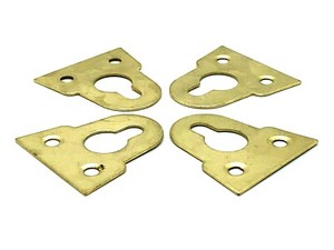 Brass Slotted Picture Hanging Bracket 32mm Glass Mirror Frame Plate ...