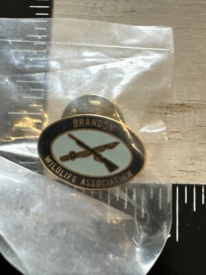 Vintage Enamel Brandon Wildlife Association Pin Manitoba Canada Travel ...
