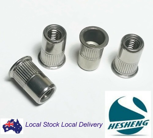 Qty 50 M4 Nutserts 304 Stainless Thin Sheet Countersunk Nutsert Rivet ...
