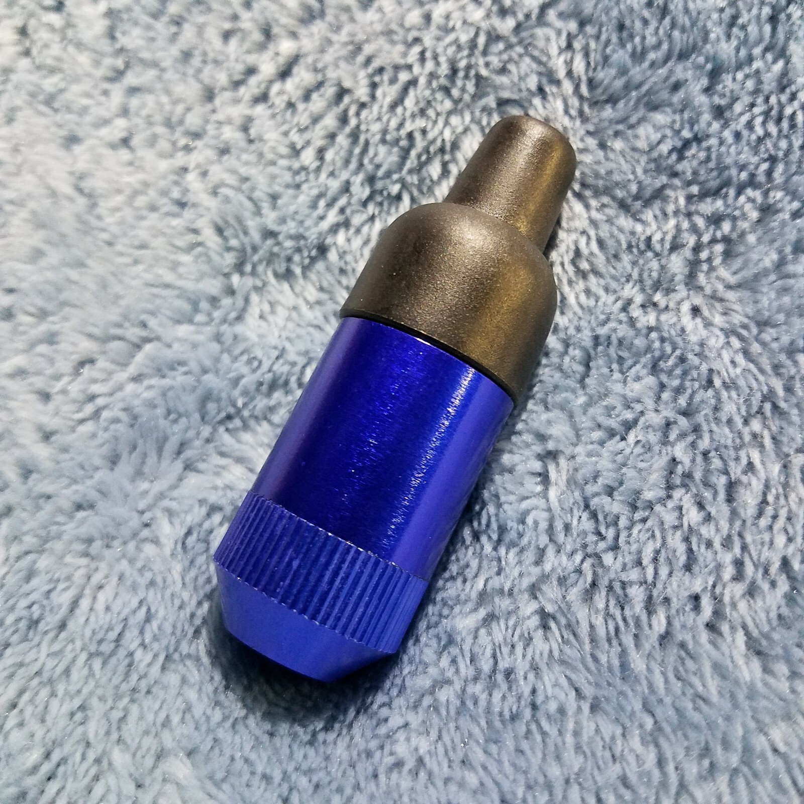 NEW Small Blue Bullet Smoking Pipe Tobacco Herb Portable Metal Pocket ...