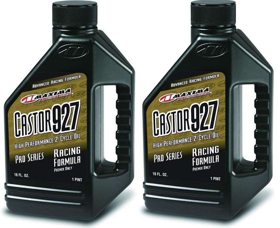 2 PACK Maxima Castor 927 2-Stroke Premix Racing Oil 16 OZ pint 23916 | eBay