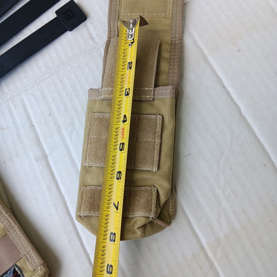 Lot 3x SOE Pop Flare Mag Extra Wide Clip Pouch Khaki Special Operation ...