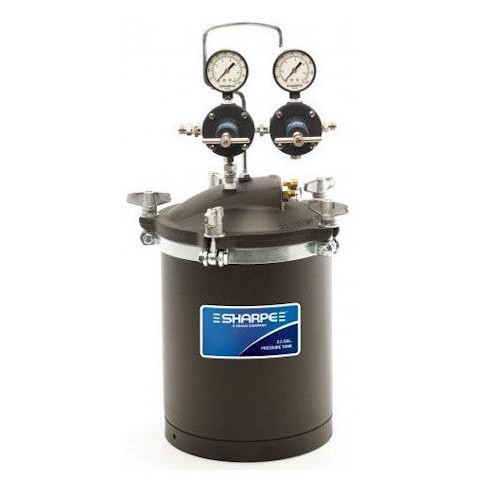 Sharpe 24A557 2.5-Gallon Pressure Tank with Dual Regulators, 50 PSI ...