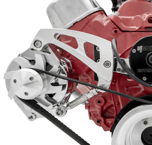 Small Block Chevy Electric Water Pump Alternator Bracket Meziere SBC ...