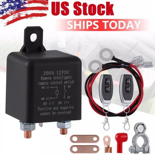 Car Battery Switch Disconnect Power Kill Master Isolator Cut Off Remote ...