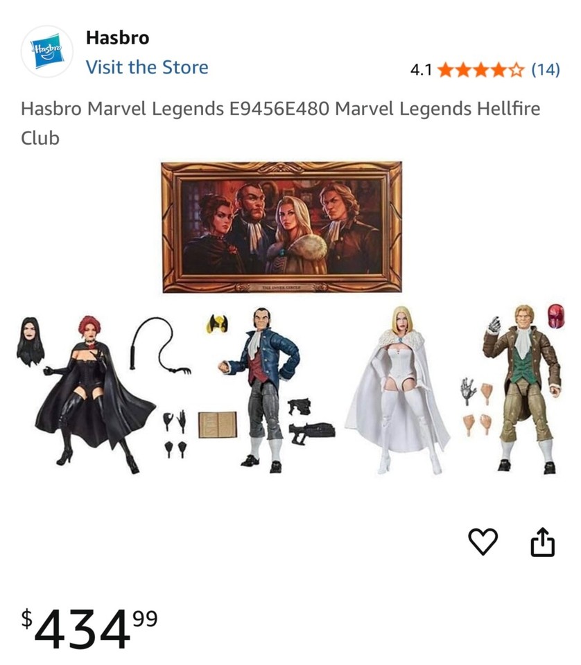 RARE. hasbro marvel legends hellfire club | eBay