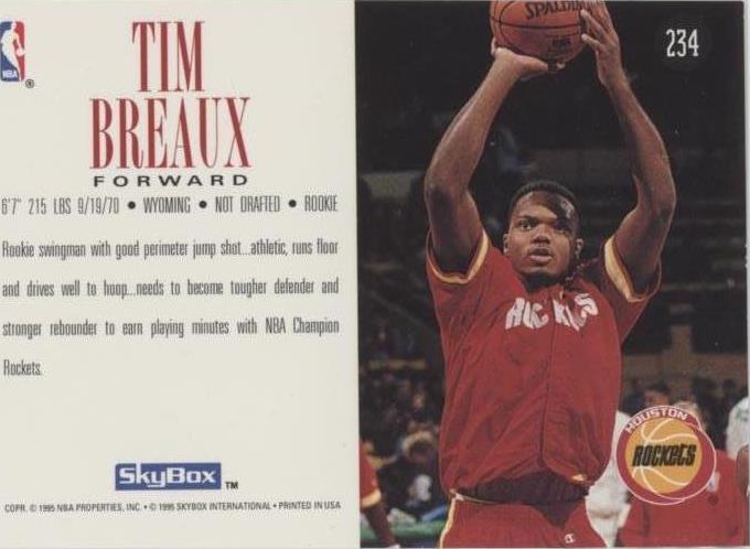 1994-95 Skybox - Tim Breaux #234 for sale | eBay