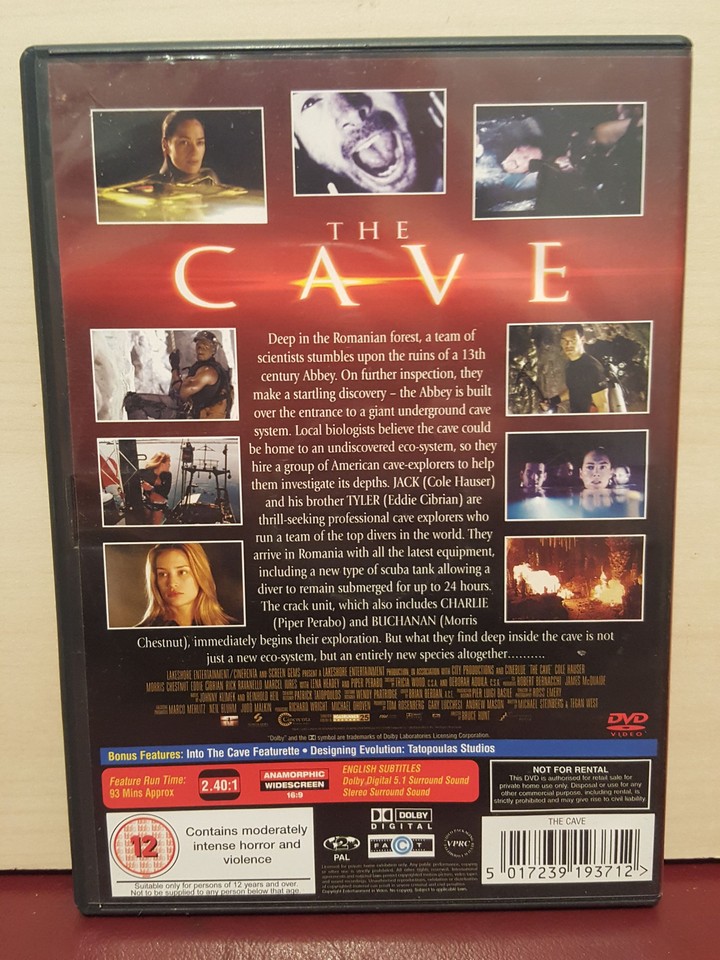 The Cave - Piper Perabo - Morris Chestnut - Region 2 DVD (G5) | eBay