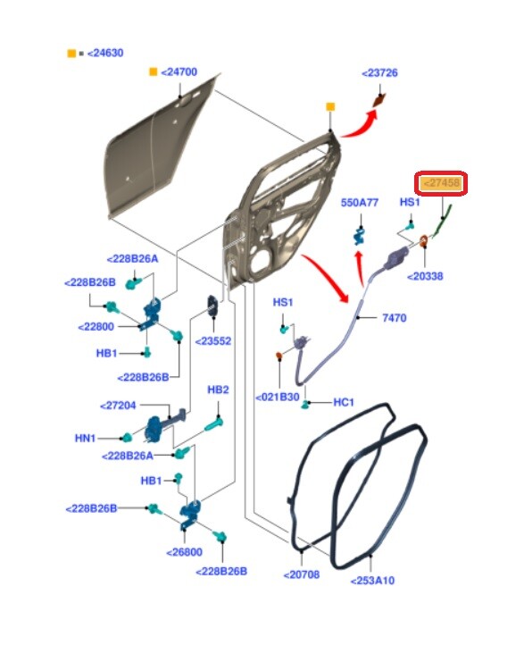 NEW GENUINE FORD FOCUS 2011- REAR DOOR EDGE GUARD SHIELD TRIM RIGHT O/S ...