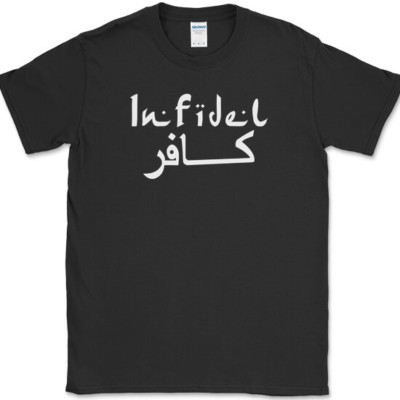 INFIDEL T-SHIRT Funny Military Humor Patriot America USA Novelty Tee | eBay