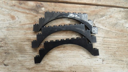 LEGO 3 x Arche noir 6108 ( 30938 ) Set 6082 6087 6089 4730 6279 4706 ...