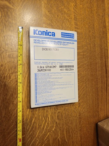 Genuine Konica Minolta DV301K Developer Black 7130 | eBay