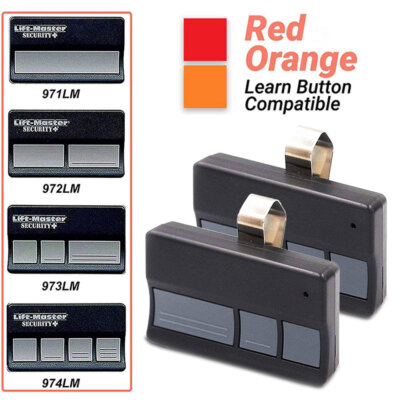 Garage Door Opener Comp Remote Control For Raynor Red & Orange Smart ...