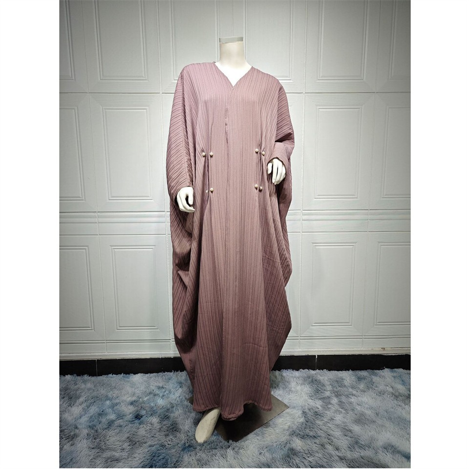 Dubai Muslim Women Open Abaya Cardigan Maxi Dress Kimono Kaftan Islam ...