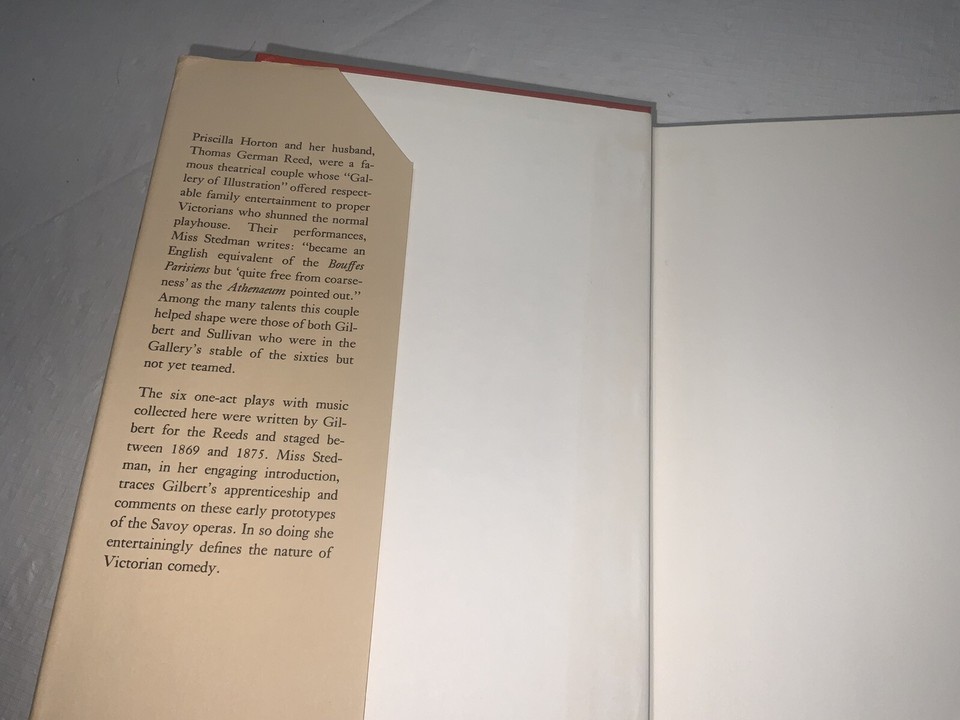 Gilbert Before Sullivan Six Comic Plays by W.S. Gilbert into Jane W ...