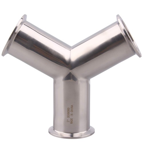 Tri Clamp Wye Clamp End True Y Type Cross Tee Tube Stainless Steel 304 ...