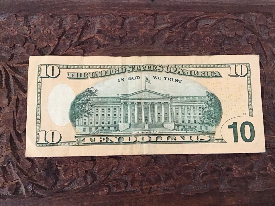 Ten Dollar Star Note United States Currency Series 2013 $10 Bill ...