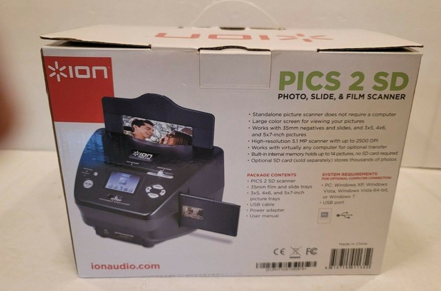ION Audio Pics 2 SD Photo, Slide & Film Scanner for sale online | eBay